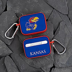 AFFINITY BANDS Kansas Jayhawks HDX Case Cover Compatible with Apple AirPods Pro 1 & 2 (Classic)