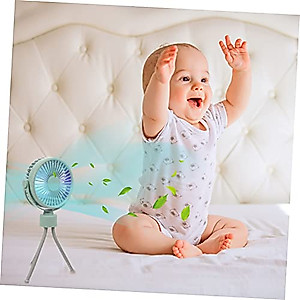 CRAFTHROU Small Table Fan 1 Set Deformation Folding Fan Protable Fan USB Rechargeable Fan Portable Mini Fan Vintage Desk Fan Silent Table Fan Multi-function Fan Cooling Fan Small Fan Pp