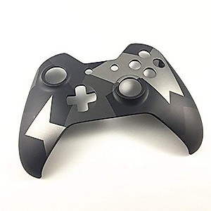 Replacement Front Housing Shell Case Cover for Xbox One Wireless Controller (Gray)