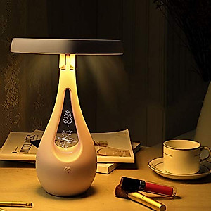 KXA LED Lighted Makeup Mirror, Makeup Mirror Lighted Dimmable Touch Screen Rotation Illuminated Disassembly Tabletop Comestic Mirror for Home Travel