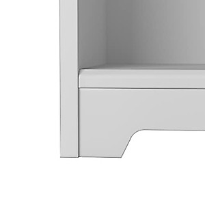 Bush Furniture Cabot Tall 5 Bookcase in White