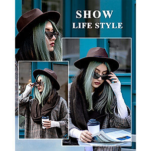 LVIOE Vintage Oval Polarized Sunglasses for Women UV400 Protection Four-leaf Clover Trim Driving Shades LS331