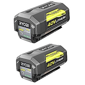 2-Pack Ryobi OEM 40V 4.0Ah Lithium-Ion Battery set OP4040
