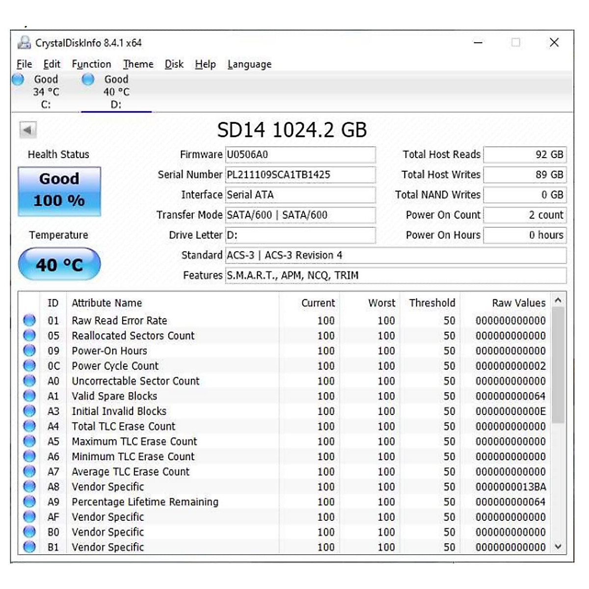 Timetec 1TB SSD 3D NAND QLC SATA III 6Gb/s 2.5 Inch 7mm (0.28") Read Speed Up to 550 MB/s SLC Cache Performance Boost Internal Solid State Drive for PC Computer Desktop and Laptop (1TB)