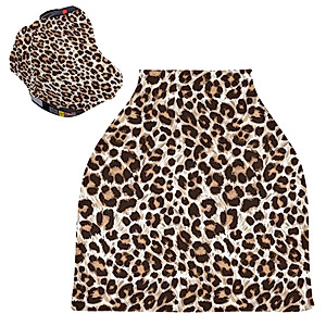 Nursing Cover Breastfeeding Scarf Leopard Cheetah Print- Baby Car Seat Covers, Stroller Cover, Carseat Canopy (0mb7a)
