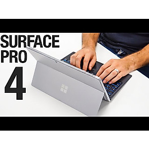 Microsoft Surface Pro 4 Tablet PC, 12.3"(2736 x 1824) Display, with 6th Gen Intel Core i5-6300U, 4GB Ram, 128GB SSD, Bluetooth, Dual Camera, Silver, Windows 10 Professional (Renewed)