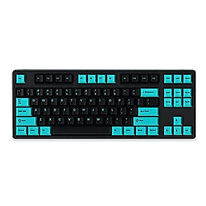 DROP + MiTo GMK Pulse Custom Mechanical Keyboard Keycap Set - 163-keys, Doubleshot, Cherry Profile, for 40%, 60%, 65%, TKL, 1800 Layouts, etc. (Base Kit),Turquoise
