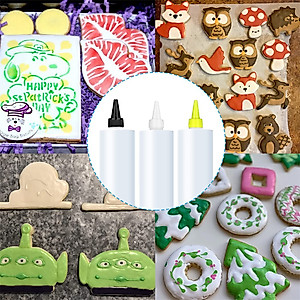 Squeeze Bottle Condiment Bottles Writer Bottle Pigment Squeezy Bottle Resealable Plastic Squeezing Squirt Bottles for Cooking Painting