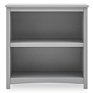 Delta Children Universal 2-Shelf Bookcase - Greenguard Gold Certified, Grey