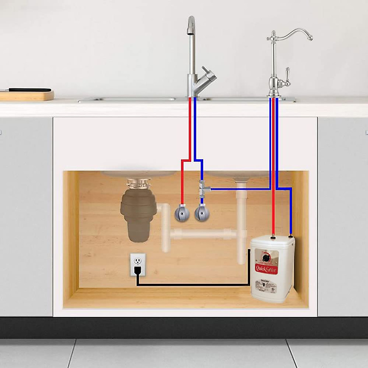 Westbrass D271H-12 Velosah 9" 1-Handle Dispenser Faucet Hot Water, Thermostatic Tank, Oil Rubbed Bronze