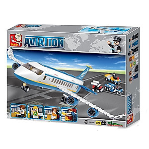 Sluban Aviation Blocks Plane Bricks Toy-Airbus (M38-B0366), 463 pieces