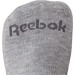 Reebok Women's Quarter Socks - 6 Pack Stretch Performance Arch Support Socks - Soft Cushioned Athletic Socks for Women (4-10), Size 4-10, Grey Pattern