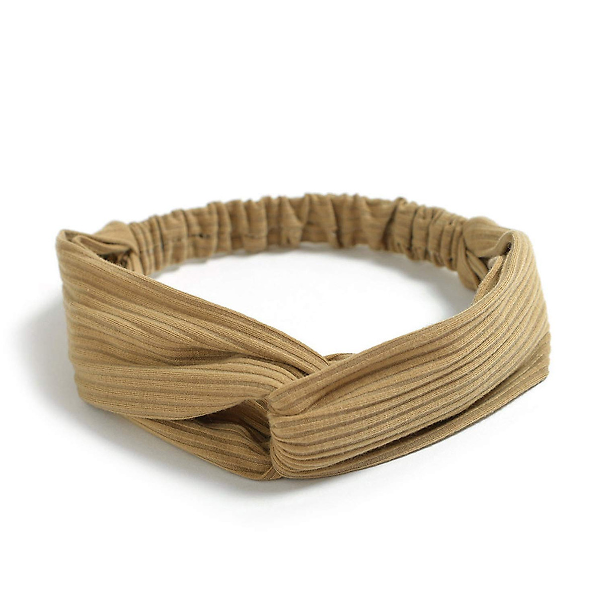 DRESHOW 10 Pack Make Up Headbands for Women Knit Vintage Cross Elastic Head Wrap Hair Accessories