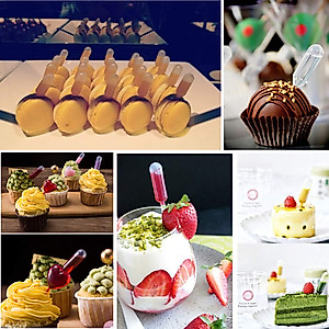 Cupcakes Pipettes,125PCS 4 ml Plastic Strawberry Pipettes Mini Pipettes Squeeze Dropper Liquid Injector Pipettes for Strawberries, Cupcake, Chocolate, Birthday Party and Holiday Decoration