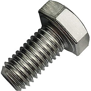 3/8" x 1" - 16. 304-STAINLESS Steel - HEX Head Bolt - 304 Grade. General Purpose - Hurricane Bolt (10)