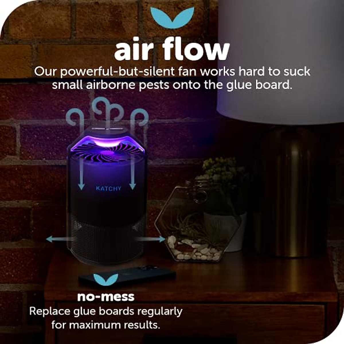 KATCHY Insect Trap 8-Pack of Refillable Glue Boards