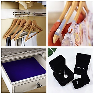 Helloocolor 20PCS Self-Adhesive Velvet Fabric Flocked Fabric Sheets, DIY Velvet Fabric for Art & Crafts, Jewelry Box and Drawer Liner (A4 Size,Hot Pink)