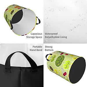 Cute Fruits Laundry Basket Hamper Dirty Clothes Hamper For Laundry Waterproof Laundry Baskets with Handles Storage Basket for Toys Clothes Organizer Bedroom Decor