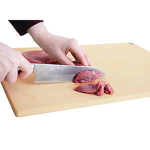 NoTrax 18" X 24" x 0.75" Sani-Tuff T45 Natural Rubber Cutting Board, Non-Skid Professional-Grade, Made in USA, T45S2018BF