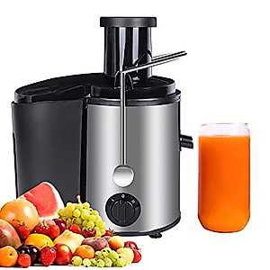 LafingKiz Juicer, 800W Centrifugal Juicer Extractor with Extra Large 3" Feed Chute, 2 Speeds, Easy to Clean, Electric Juicer for Whole Fruits and Vegetables, BPA-Free