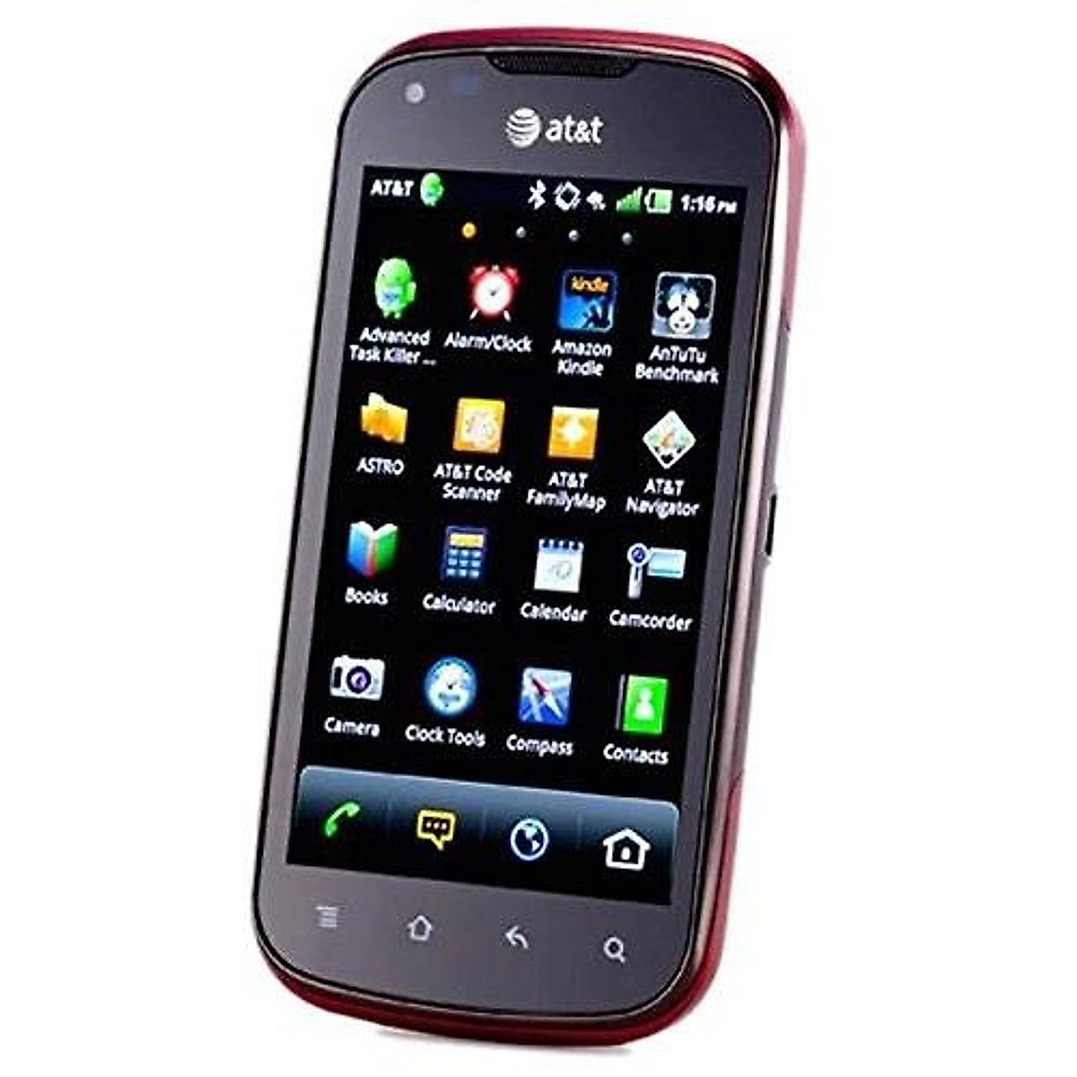 Pantech Burst P9070 16GB Unlocked GSM 4G LTE Dual-Core Android Smartphone w/ 5MP Camera - Ruby Red