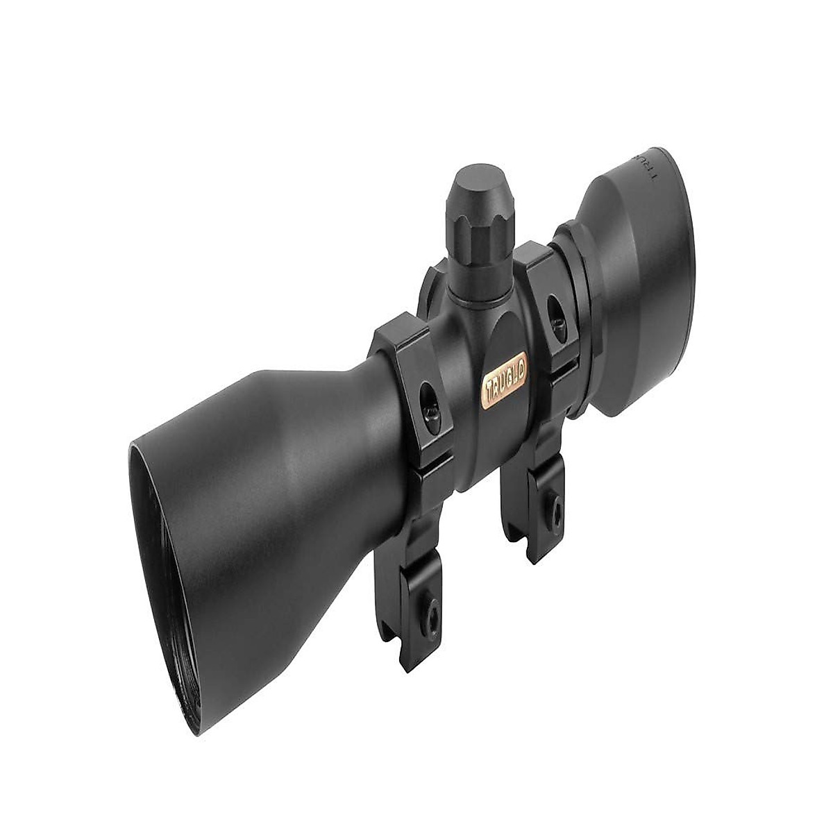 Truglo TG-TG8504BR: 4X32 Compact Rimfire Scope/Duplex Reticle / 3/8" Rings - Black