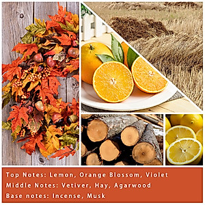 Fall Candle Set | 4pack Fall Scented Candles for Home, Scented Candles for Autumn Fall - Home Scented Candle Set, Candle Gift for Women - Scent of Wreath/Cinnamon Pumpkin/Apple Pie/Comfort