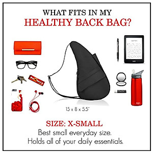 AmeriBag Classic Leather Healthy Back Bag Extra Small (Grey)