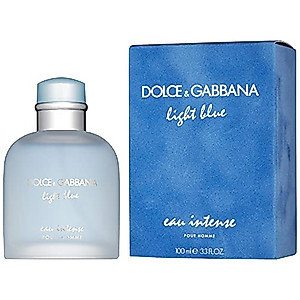 Dolce & Gabbana Light Blue Eau Intense for Men Eau De Parfum Spray, 3.3 Fl Ounce
