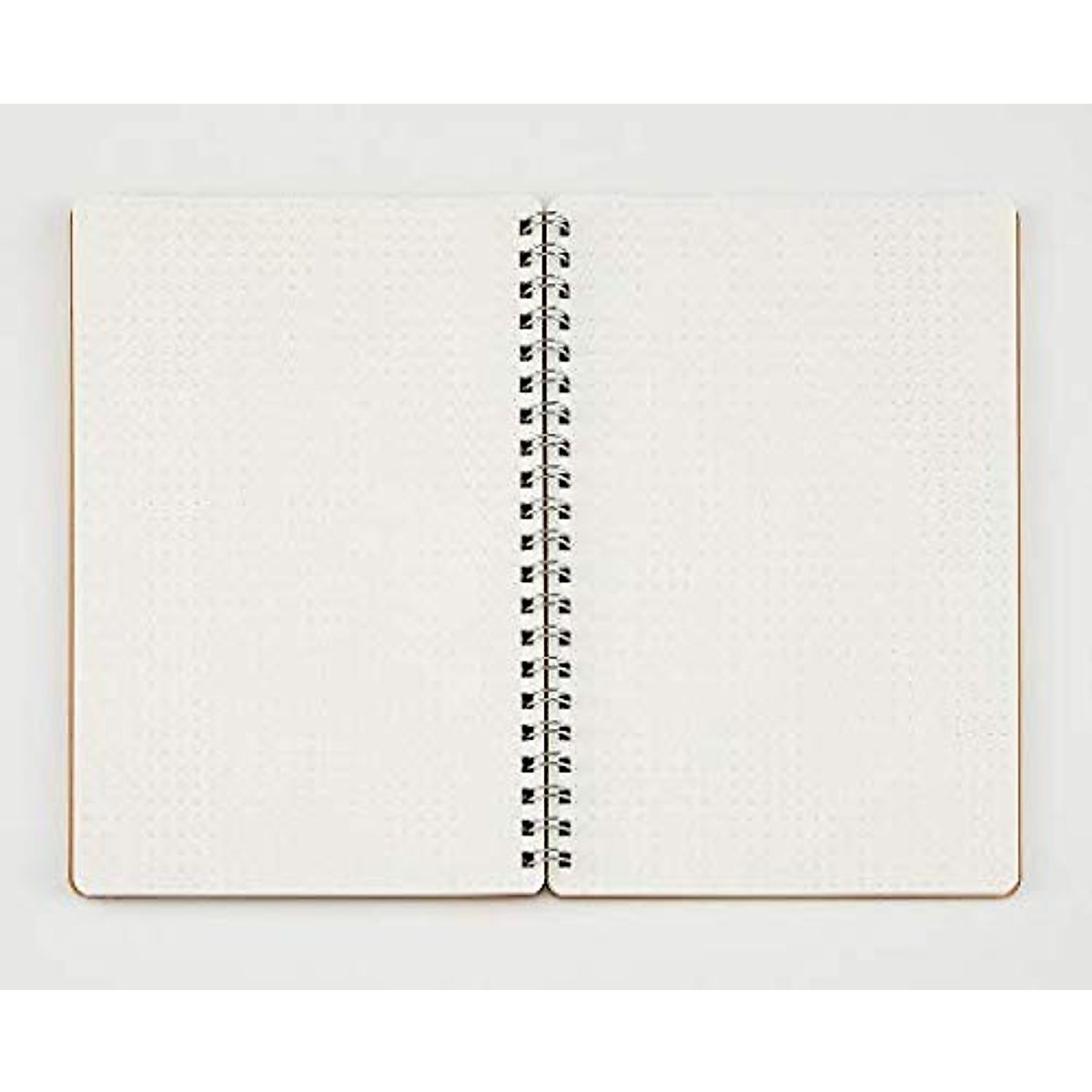 Muji Double-ring Notebooks, Recycle Paper Notebookrs (Dot Grid Notebook - A6, with rubber strip)