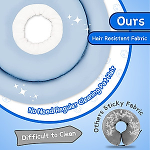 GoGoPaw Soft Dog Cones for Small Medium Dogs and Cats, Adjustable Dog Donut Collar Water Proof Dog Cone Alternative After Surgery, Pet Recovery Collar for Large Dogs to Stop Licking(Blue,S)