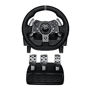 Logitech G920 Driving Force Racing Wheel for Xbox One and PC - Cable - USB - Xbox One, PC (Renewed)