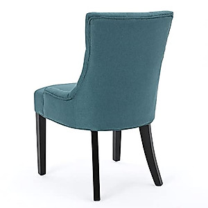 Christopher Knight Home Hayden Fabric Dining Chairs, 2-Pcs Set, Dark Teal