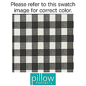 Pillow Perfect Outdoor/Indoor Anderson Matte Tufted Loveseat Cushion, 1 Count (Pack of 1), Black