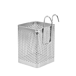 Sundarling Sink Basket,Kitchen Utensils Chopsticks Knife and Fork Holder Drying Rack Basket,2.87" 2.87" 4.52" (Style 1)
