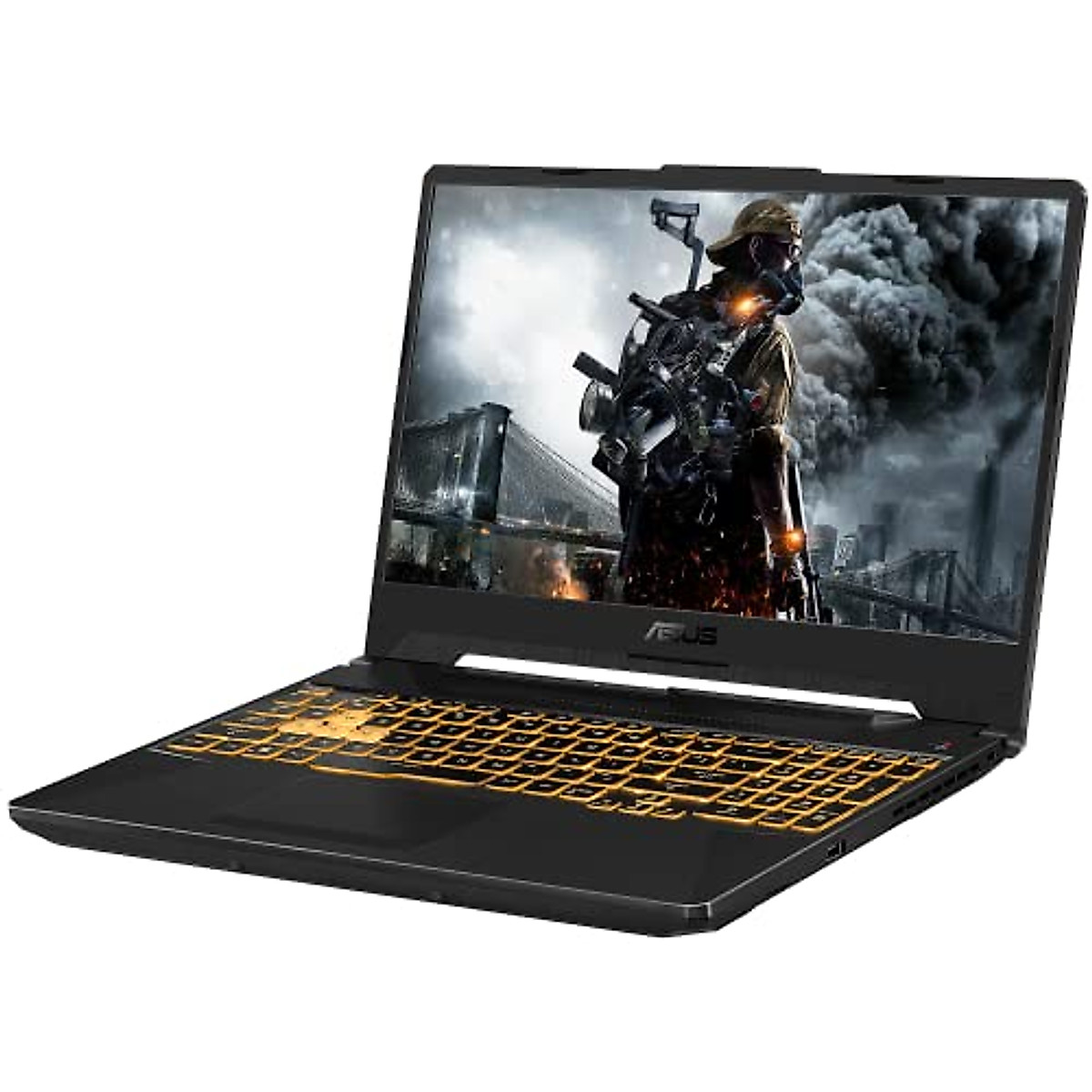 ASUS TUF A15 Gaming Laptop, 15.6" FHD 144Hz Screen, AMD Ryzen 9 5900HX, GeForce RTX 3060, 64GB RAM, 2TB SSD + 2TB SSD, Webcam, RGB Backlit Keyboard, HDMI, RJ-45, Type-C, Wi-Fi 6, Windows 11 Home