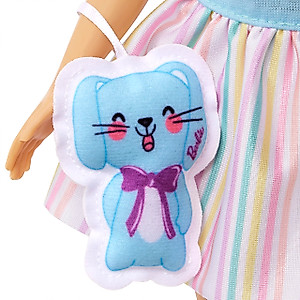 Barbie: My First Preschool Doll, Teresa with 13.5-inch Soft Posable Body & Brown Hair, Plush Bunny & Accessories