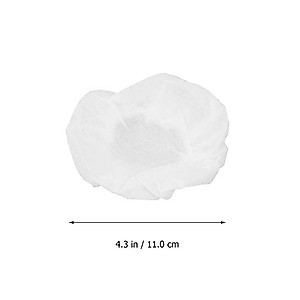 generic Headphone Covers 100pcs Disposable Non- Woven Headset Ear Covers- Stretchable Sanitary Replacement Earpads Covers- White