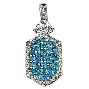 Carillon Neon Apatite Natural Gemstone Round Shape Pendant 925 Sterling Silver Party Jewelry