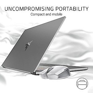 Razer Atheris Ambidextrous Wireless Mouse: 7200 DPI Optical Sensor, 350 Hr Battery Life, USB Wireless Receiver & Bluetooth Connection, Mercury White
