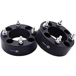 VLAOSCHI Black Forged ATV UTV 4x110 Wheel Spacers 2 Inch with 10x1.25 Studs Compatible with Honda Suzuki-Yamaha-Kawasaki 4 Lug for Foreman Rincon Rancher Kodiak Grizzly King Quad - Pack of 4