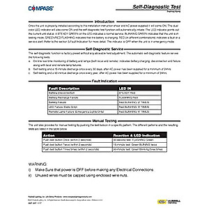 Compass CU2RC Hubbell Lighting LED 2 Head Emergency Light with Remote Capacity, White,Black