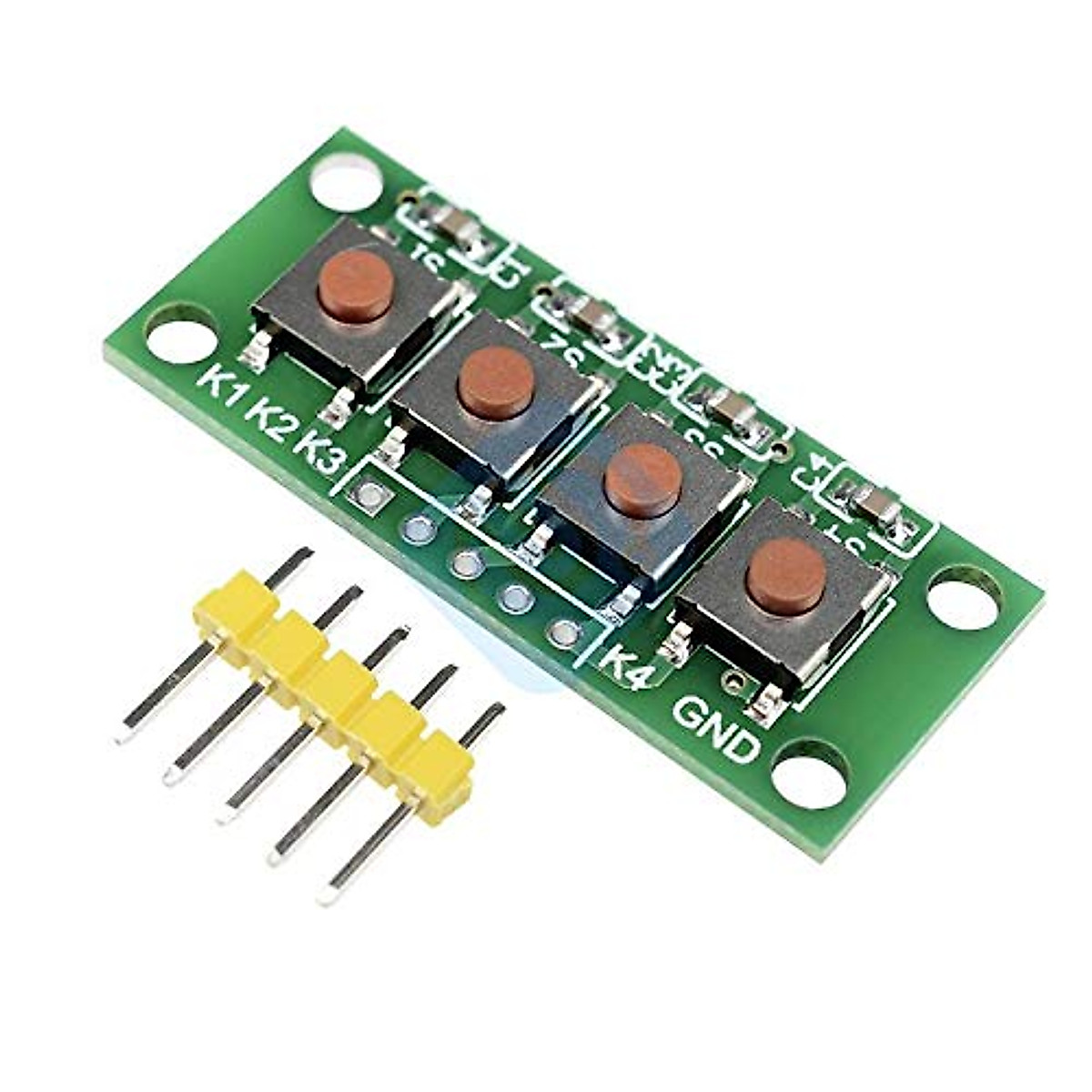 5Pin 1x4 4 Keys Button Keypad Keyboard Breadboard Module for Arduino DIY KIT Universal for Curriculum Graduation and Experiment