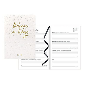 Letts of London Inspire Weekly/Monthly Planner, 12 Months, January to December, 2024, A5 Size, 8.25" x 5.875", Multilingual, White (C082019-24)