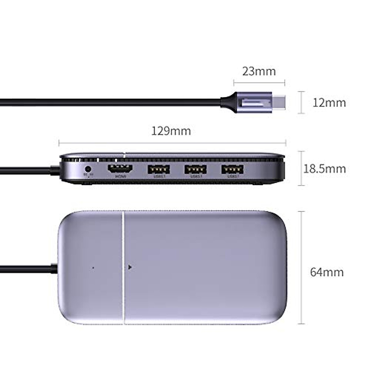 SHYPT USB C HUB USB Type C 3.1 to M.2 B-Key HDMI 4K 60Hz USB 3.1 10Gbps USB C HDMI HUB Splitter