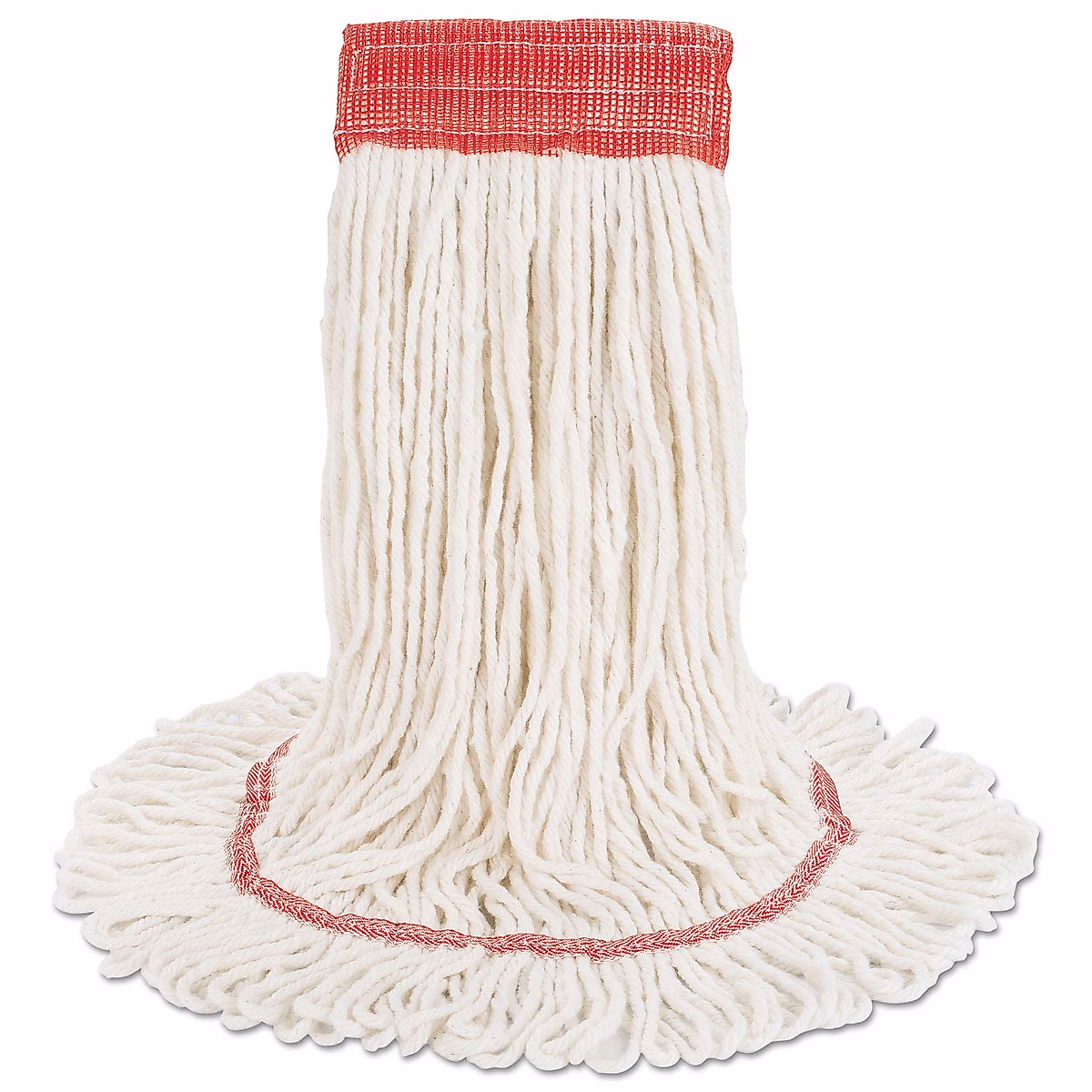 Boardwalk 503WHCT Super Loop Wet Mop Head, Cotton/Synthetic, Large Size, White, 12/Carton