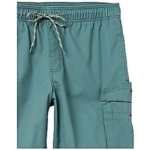 Amazon Essentials Men's 9" Elastic Waist Cargo Short, Sage Green, Large