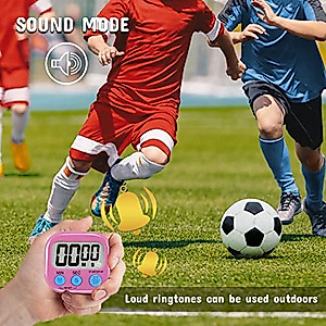 Time Timer Digital Timer (4-Pack) - Magnetic Timer with Cute Star Blink, Timer For Kids with Mute Button, Countdown Timer for Cooking Gym Study