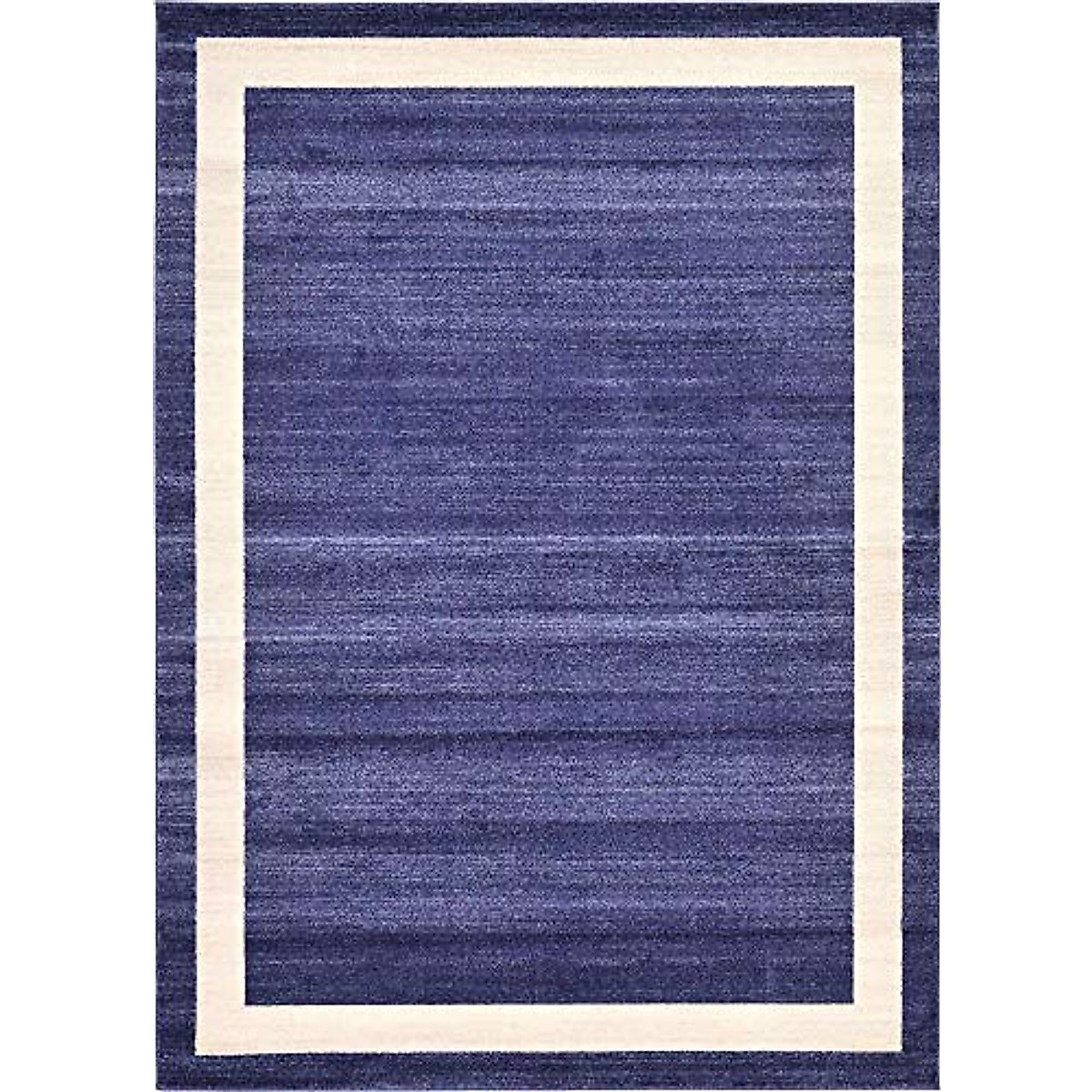 Unique Loom Del Mar Collection Area Rug - Maria (7' 1" x 10' Rectangle, Navy Blue/ Ivory)