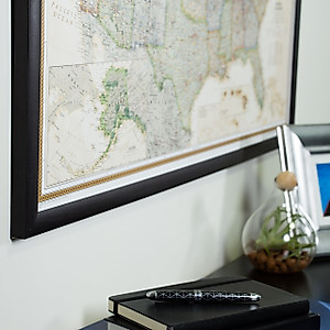 Craig Frames Wayfarer, Executive United States Push Pin Travel Map